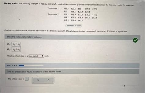 Solved I Need To Know The Critical Value P Value And If It Chegg