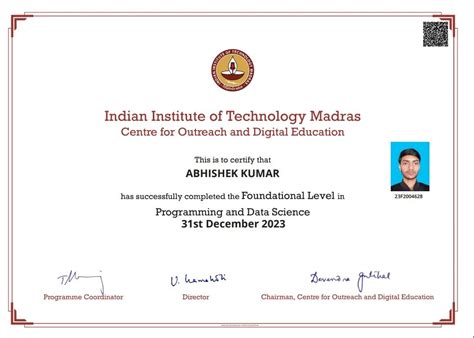 Iitmadras Programming Datascience Certificationachieved Abhishek Kumar 13 Comments