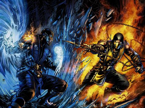 Scorpion Vs Subzero Mkx By Scnbszecxx On Deviantart