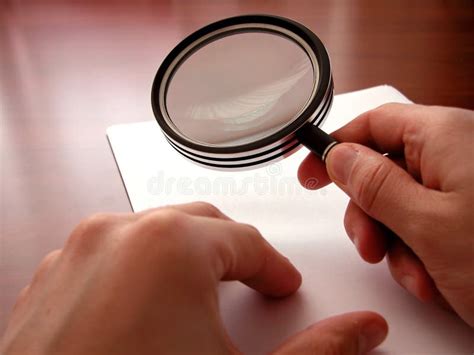 Holding A Magnifying Lens Stock Image Image Of Magnify Holds