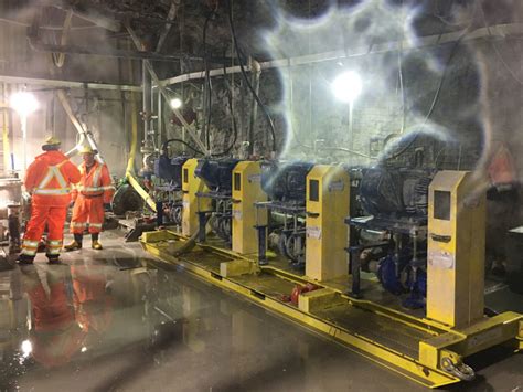 High Pressure Underground Dewatering Station Hydrotech Mining