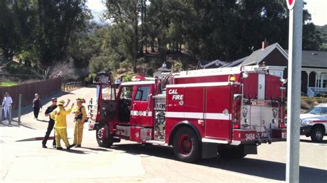 Fire Trucks Responding To Fire YouTube