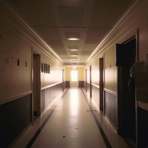 Premium Ai Image School Corridor