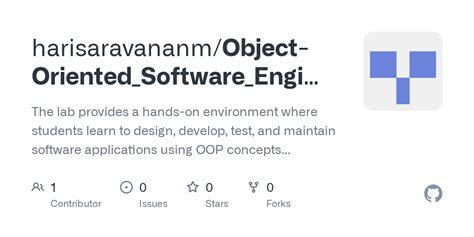 Github Harisaravananmobject Orientedsoftwareengineeringlaboratory