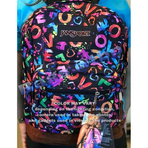 Original Jansport Bag Love Design With Leather Bottom Shopee Philippines