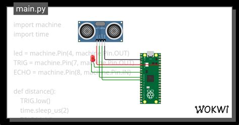거리 감지기 Wokwi ESP32 STM32 Arduino Simulator
