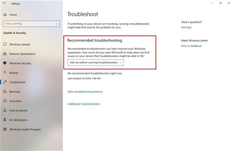 Troubleshoot Settings Windows 10 Windows 10 November 2019 Update Common Problems And How To Fix
