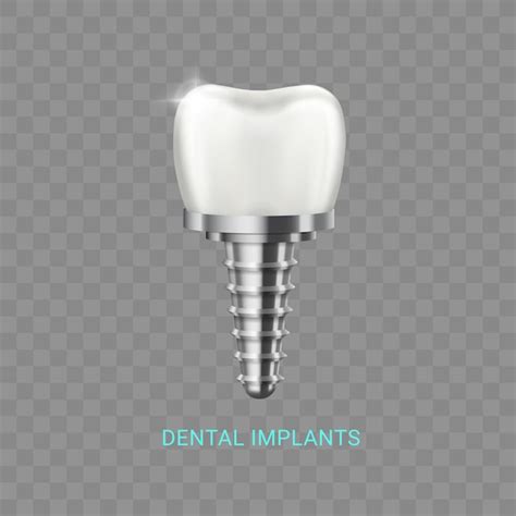 Premium Vector Dental Implant And Crown Teeth Prosthetics