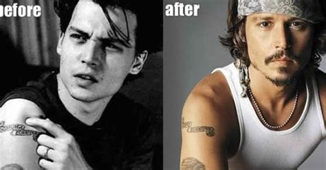 Johnny Depp Winona Tattoo Cover Up
