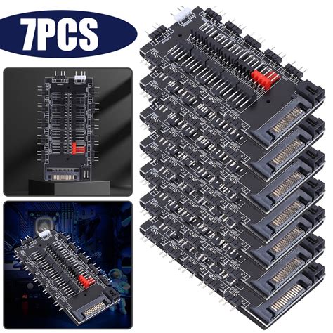 Likrtyny Ventilador Refrigeración 2 En 1 Hub 5v 3pin Argb Sata Power