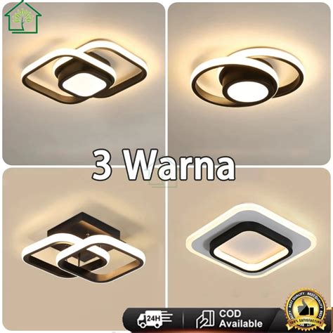 Jual 【harga Minimum】cod 3 Warna Penyesuaian Lampu Langit Langit Led