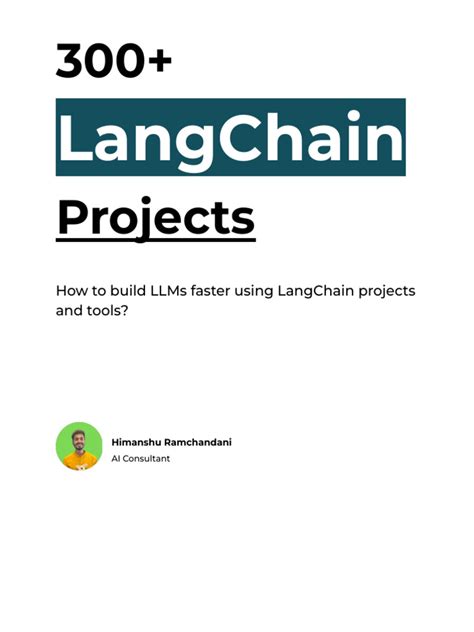 300 Langchain Projects Pdf Artificial Intelligence Intelligence Ai And Semantics
