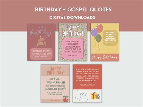 Lds Birthday Cards Gospel Quote Handouts Digital Download Etsy