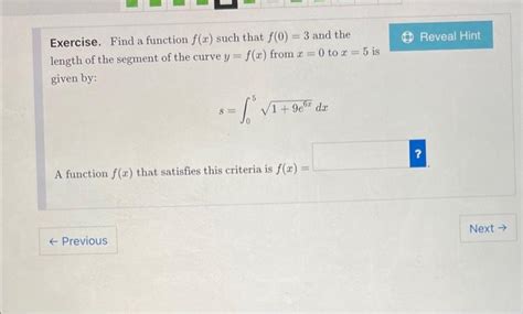 solved exercise find a function f x such that f 0 3 and