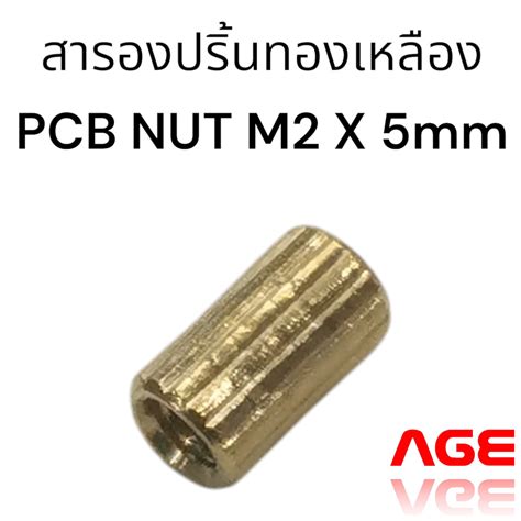 เสารองปริ้นทองเหลืองpcb Nut M2 X 5mm Shopee Thailand