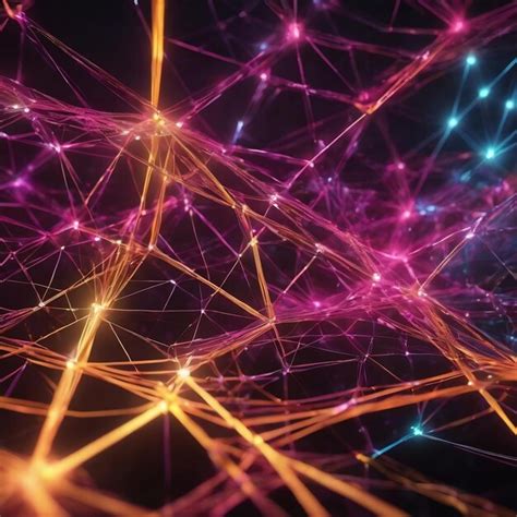 Premium Photo Plexus Data Network Technology Background