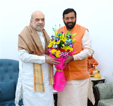 Meeting With Chief Minister Of Haryana Shri Nayab Singh Saini Shri