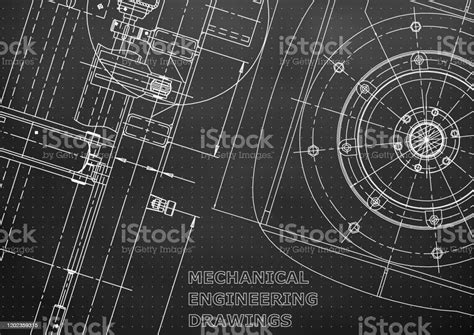 Blueprint Sketch Vector Engineering Illustration Stock Illustration