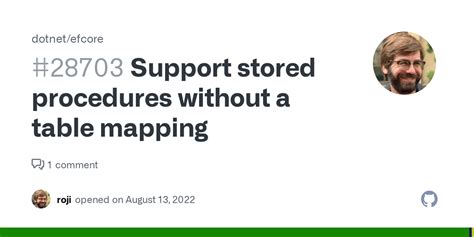 Support Stored Procedures Without A Table Mapping Issue 28703