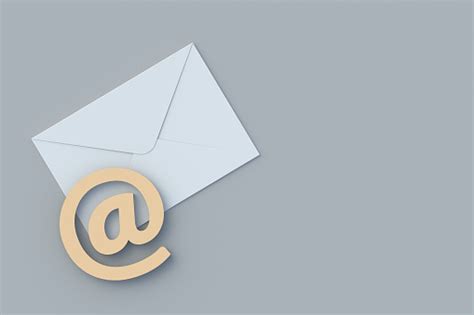 우편 봉투 및 전자 메일 기호입니다 비즈니스 서신 평면도 공간을 복사합니다 3d 렌더링 0명에 대한 스톡 사진 및 기타 이미지