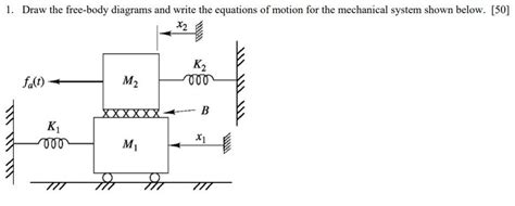 Solved Draw The Free Body Diagrams And Write The Chegg