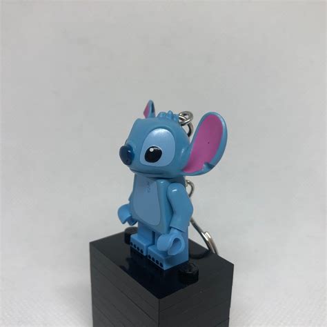 Stitch Disney Lego Minifigure Keychain Etsy