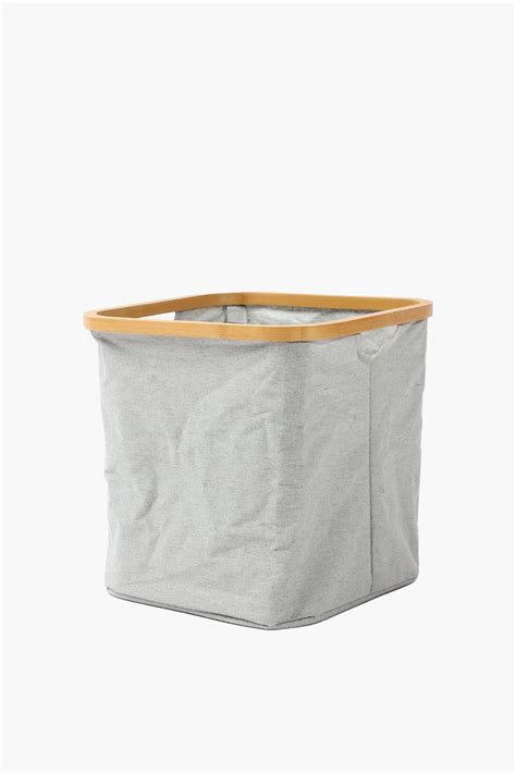 Bamboo Knock Down Utility Storage Basket Medium