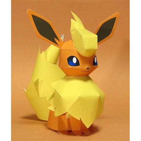 Jual Papercraft Flareon Karakter Pokemon Sudah Dirakit Shopee