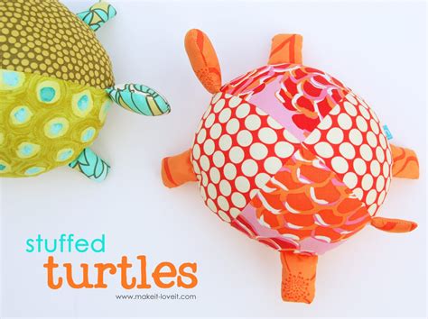 Stuffed Fabric Turtles With Pattern Pieces Make It And Love It