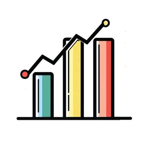 Colorful Bar Chart Illustration Premium Ai Generated Image