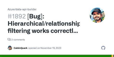 Bug Hierarchicalrelationship Filtering Works Correctly In One