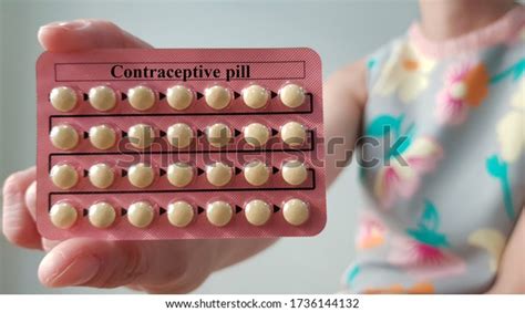 Woman Show Combined Oral Contraceptive Pillcocpor Stock Photo Shutterstock
