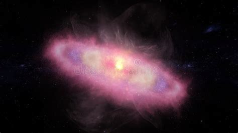 Galaxy Rotating In The Universe Stock Video Video Of Bright Orbit