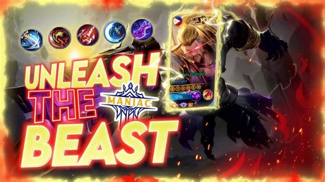 Roger Buff Unleashed The Beast Maniac Roger Gameplay Mlbb Youtube
