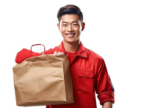 Delivery Boy Isolated Premium Ai Generated Image Delivery Boy Isolated Premium Ai Generated Image