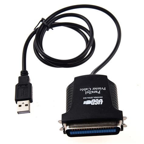 USB параллельный порт принтера 36pin мужской кабель-переходник черный ...