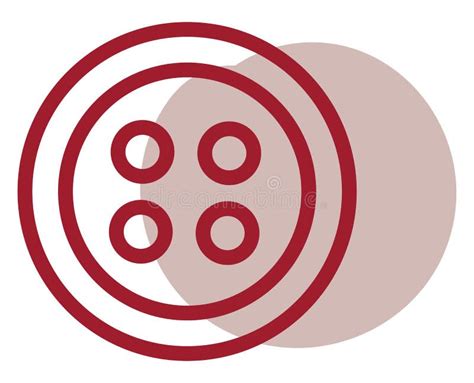 Sewing Button Icon Stock Vector Illustration Of Clothing 261366623