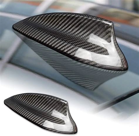 샤크안테나 튜닝 자동차 탄소 섬유 상어 핀 안테나 커버 Bmw 호환 F22 F87 M2 F 티몬