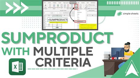 how to use sumproduct with multiple criteria in excel