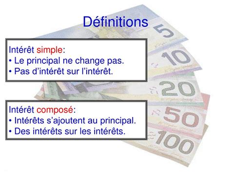 PPT Cours d analyse financière Sujet Intérêt simple et composé PowerPoint Presentation ID