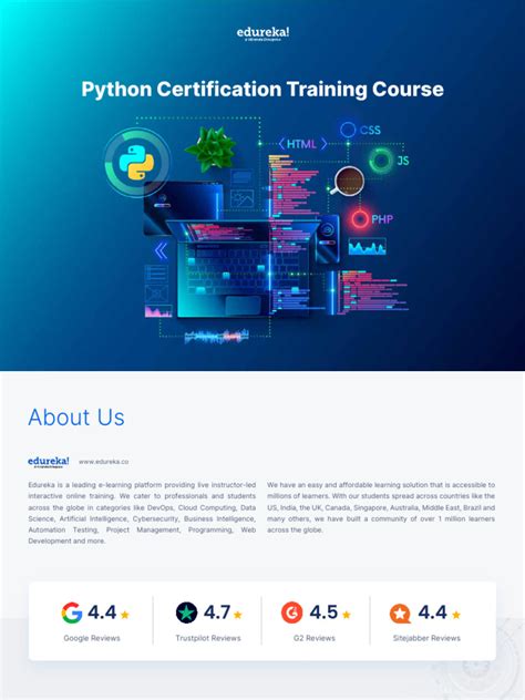 Edureka Training Python Programming Certification Course Pdf