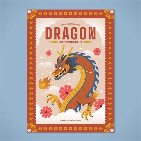 Chinese Dragon Poster Vectors And Illustrations For Free Download Freepik
