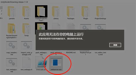 cannot open webapp exe on pc win10pro · issue 157 · unity technologies