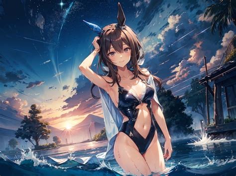 【買い切り版】アドマイヤベガ 水着コレクション 3 穏やかな水辺編 Zip形式png24枚 ウマ🎧jack Booth