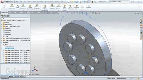 SOLIDWORKS Assembly Equations YouTube