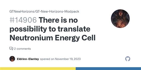there is no possibility to translate neutronium energy cell · issue