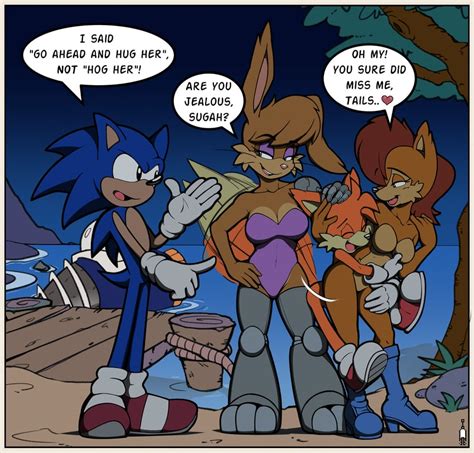 Sonic The Hedgehog Tails Sally Acorn And Bunnie Rabbot Sonic Drawn