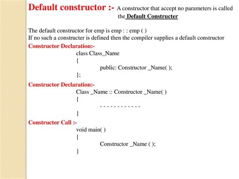Constructor And Destructor Ppt Download