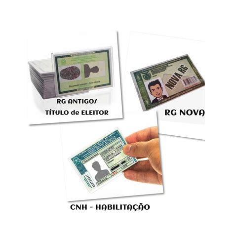 Confira Kit Porta Documento Proteção Capa Capinha 50 Cnh HabilitaÇÃo Ou