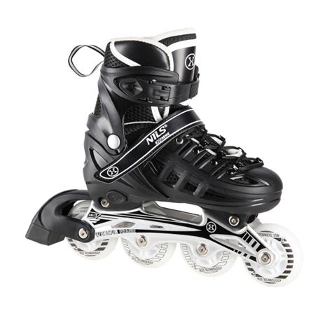 Svítící Dětské Brusle 4v1 Nils Extreme Nh10905 černé